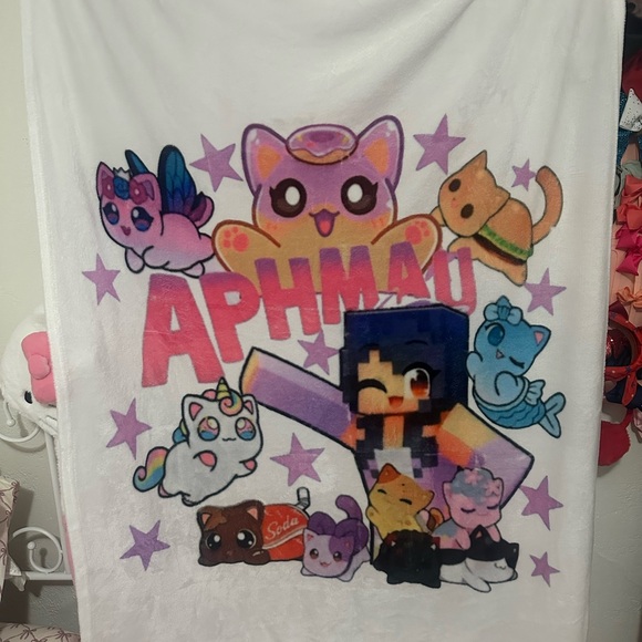 Bedding | Aphmau Themed Blanket With Cute Characters | Poshmark